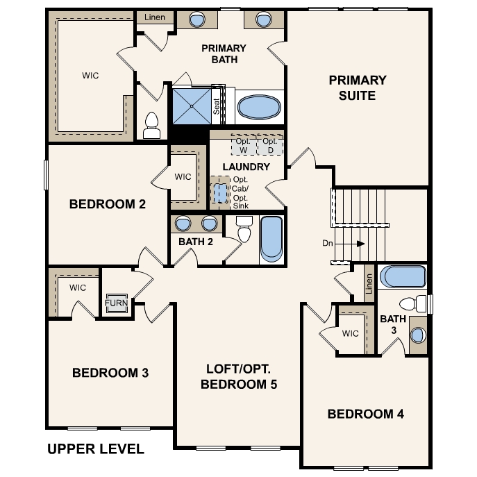 Grey Birch Floorplan at Single-Family Homes at Concourse Crossing by Century Communities