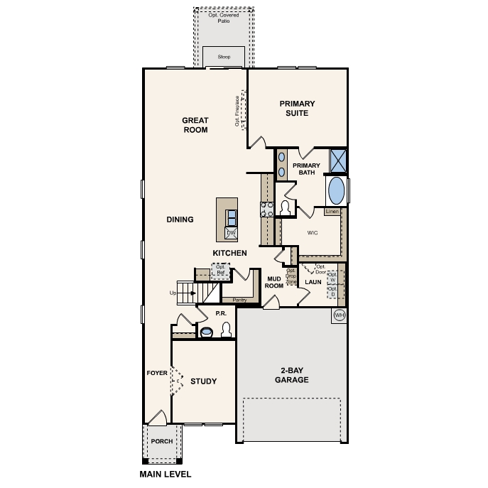 Primrose Floorplan at The Highlands at Avery Centre by Century Communities