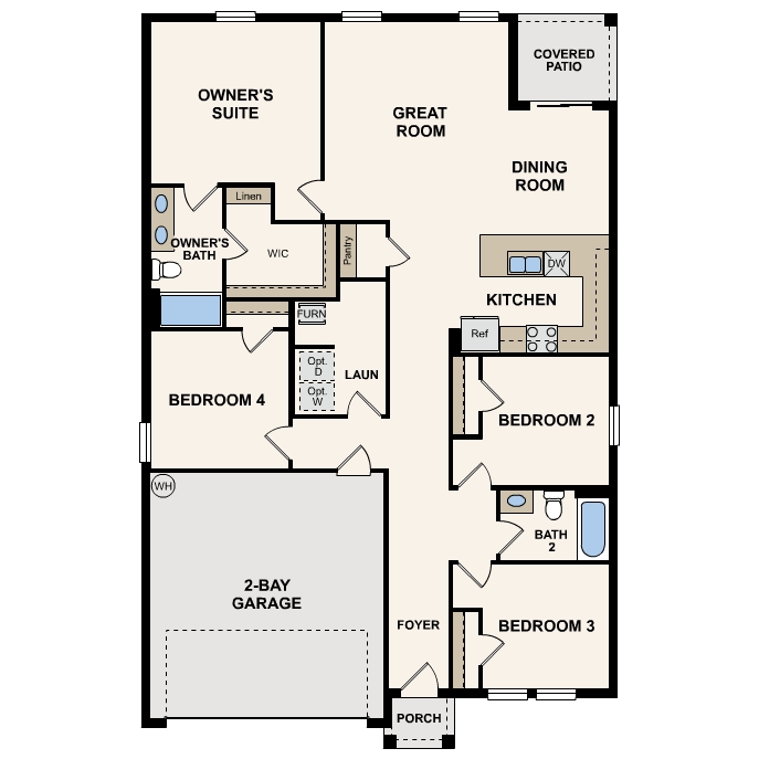 QUAIL RIDGE Floorplan at Live Oak Estates by Century Complete